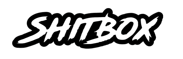 Shitbox Vinyl Decal Car Truck SUV Laptop Two-Tone White Background ...