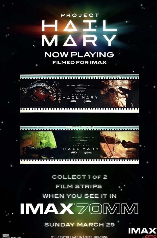 Project Hail Mary Exclusive IMAX 70mm Film Strip COMPLETE SET | eBay
