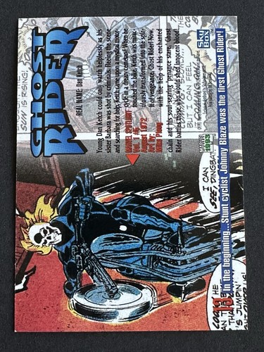 Ghost Rider Card No. 13 - Marvel Masterpieces 1993 NM+ (Buy 3 for Free ...