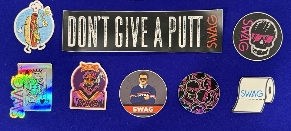 **Swag Golf ~ Sticker Collection ~ 18 Stickers** | eBay