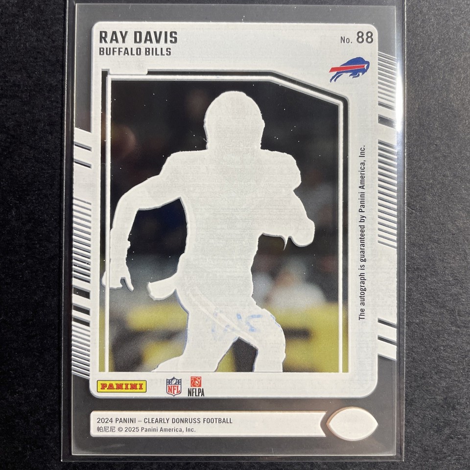 2024 Panini Clearly Donruss Autographs #88 Rated Rookie Ray Davis ...