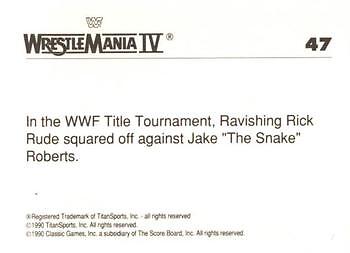 Rick Rude / Jake Roberts 1990 Classic WWF The History of Wrestlemania ...