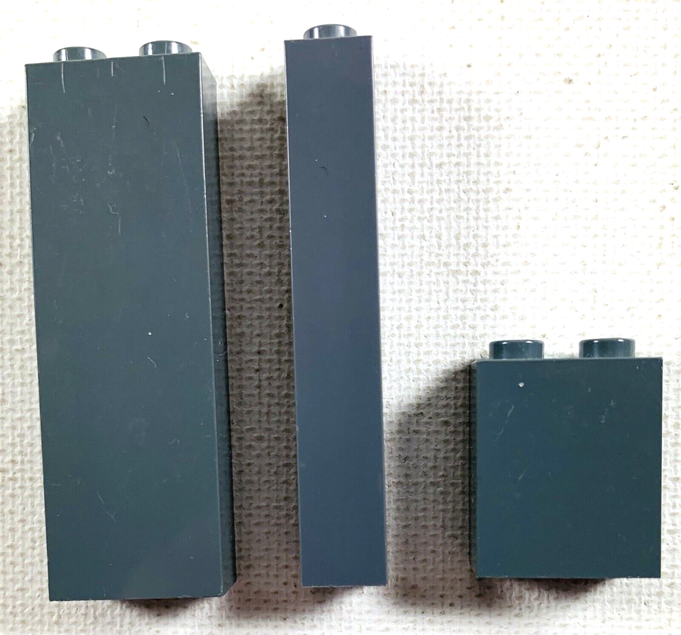 Lego Dark Gray Brick SMALL ONLY Bulk Lot 300pc 2x8 2x6 2x4 2x3 1x16 ...