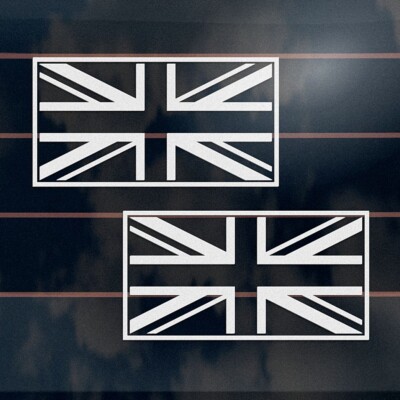 2 x UNION JACK FLAG Stickers 100mm united kingdom england uk car vinyl ...
