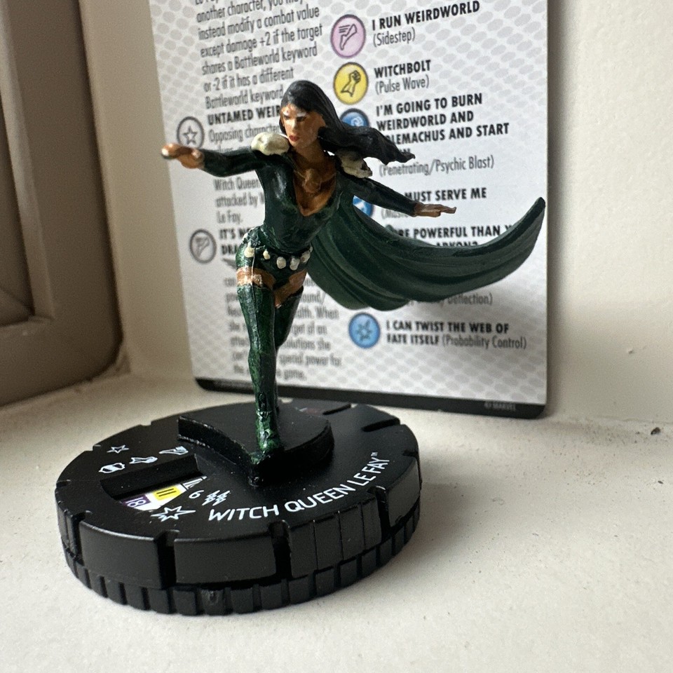 Heroclix Secret Wars : Battleworld super rare Witch Queen Le Fay #056 ...