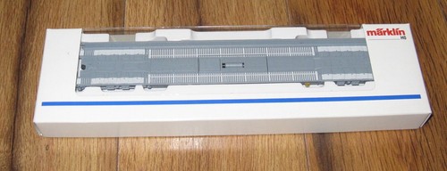 MARKLIN HO 47403 ROLLING ROAD SWISS SBB HUPAC TRAIN FLAT CAR FOR TRUCKS ...