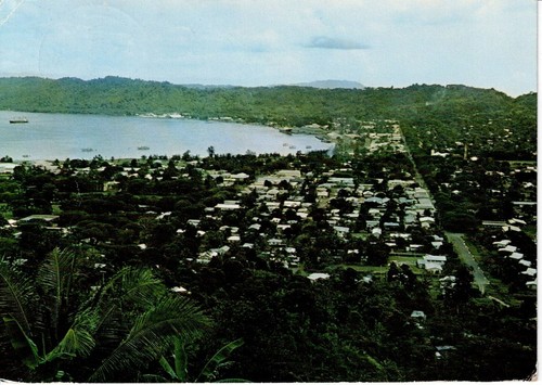 Papua New Guinea Postcard, Rabaul township from the German Look, 15c ...