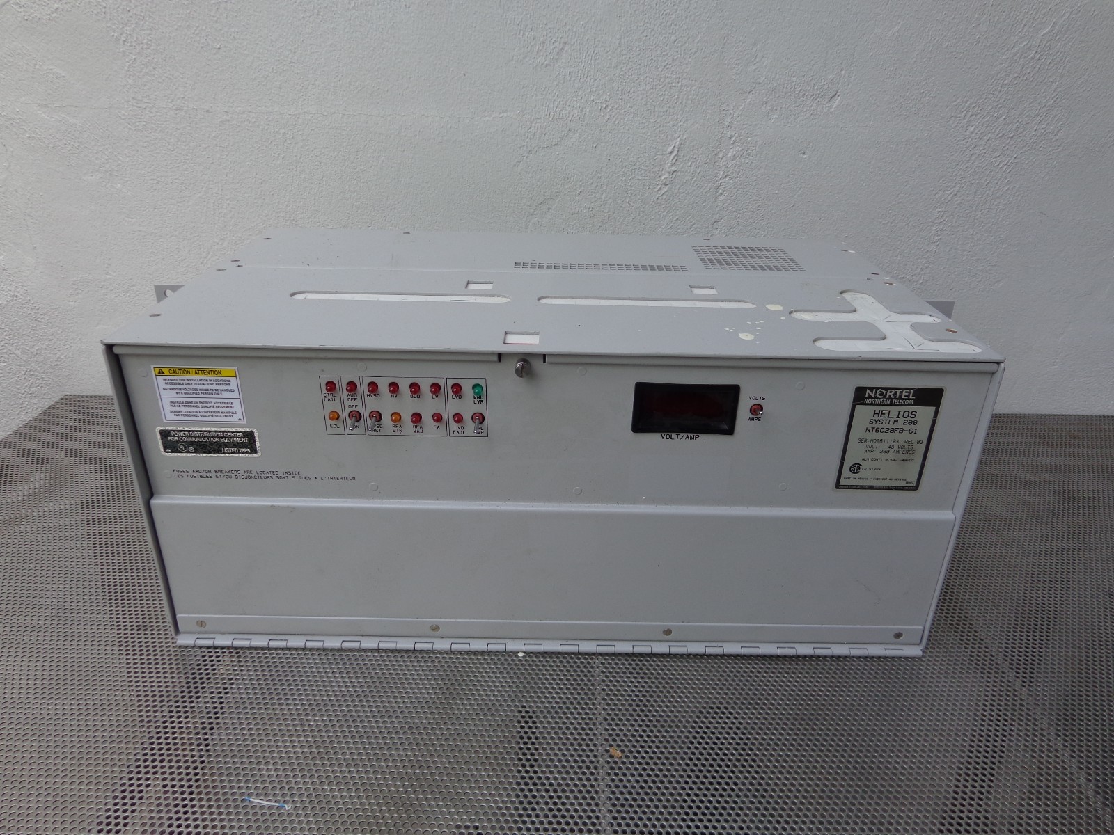 Northern Telecom Nortel Helios Power System 200 NT6C28FB-61 -48vdc ...