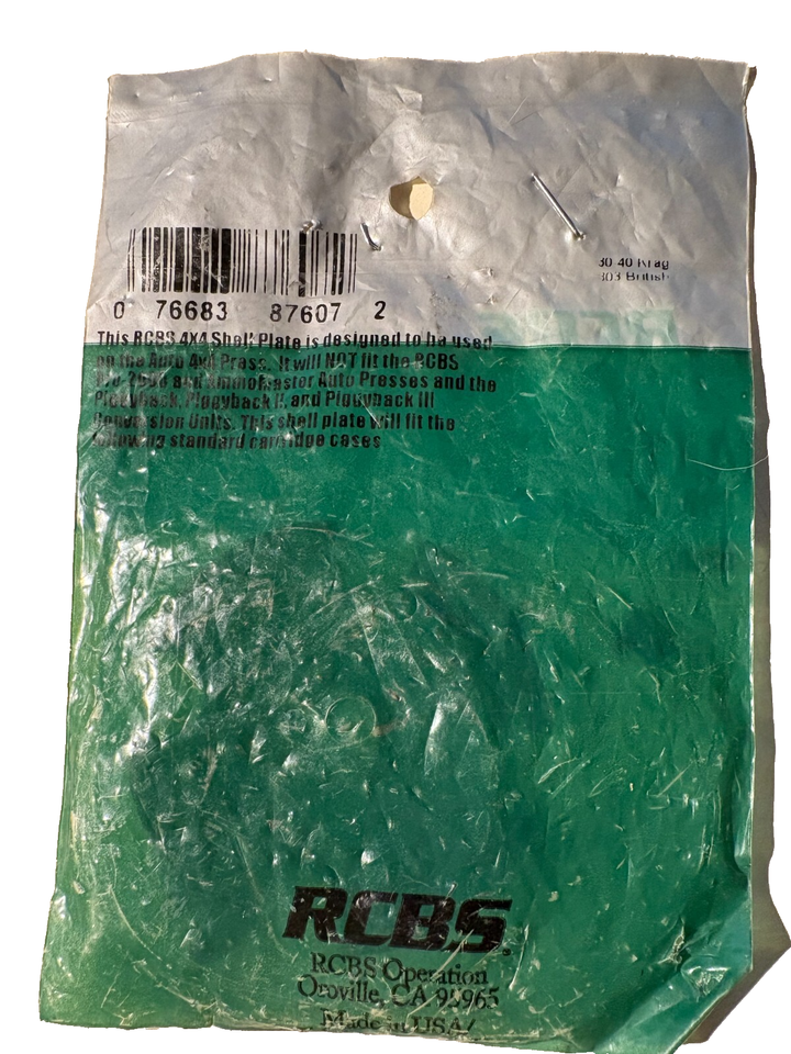 RCBS 4x4 Auto Shell Plate Assy #7 | eBay