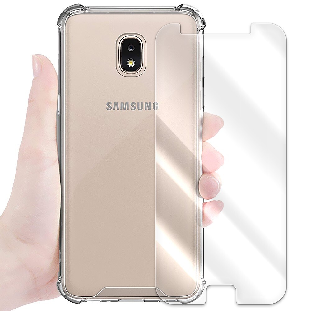 Shatterproof Screen Protector TPU Case for Samsung Galaxy J3 Eclipse 2 ...