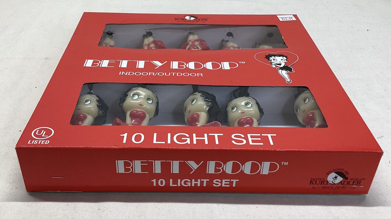 Betty Boop String Lights Set of 10 Indoor Outdoor Kurt Adler for sale ...