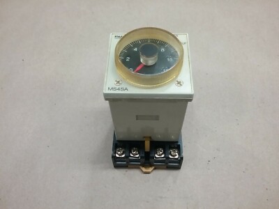 FUJI SUPER TIMER MS4SA-AP NO B99C MS4SA WITH BASE OMRON P2CF-08 #22F55 ...