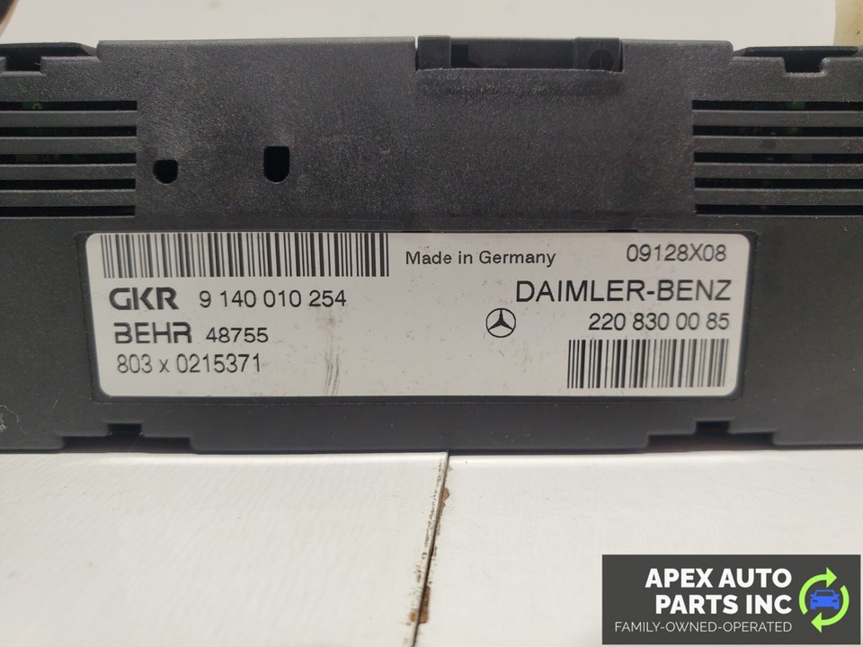 Mercedes W220 2003-2006 Hvac Air Heater Climate Control Module Unit ...