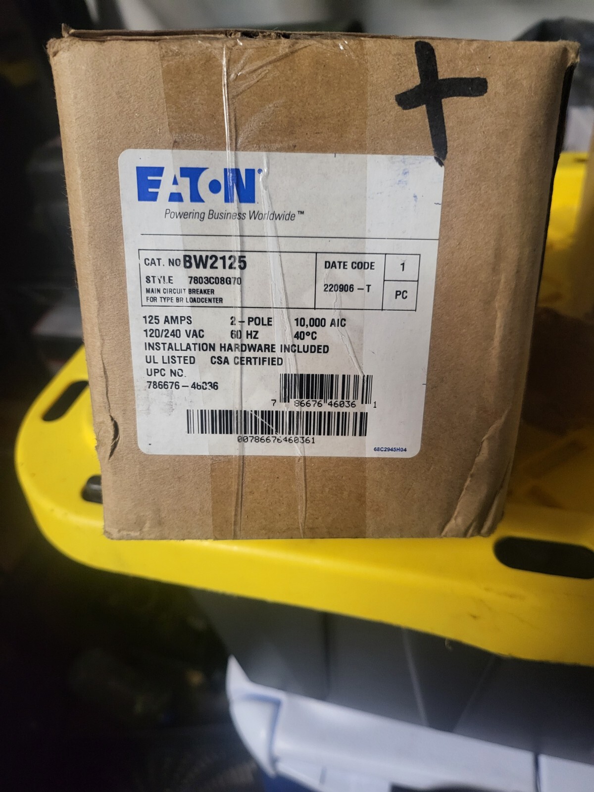 Eaton CSR2125N 125 A Main Breaker Circuit for sale online | eBay