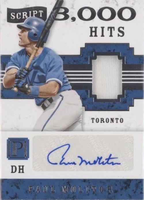 2016 Panini Pantheon - Script 3000 Paul Molitor #3000-PM /99 (AU, MEM ...