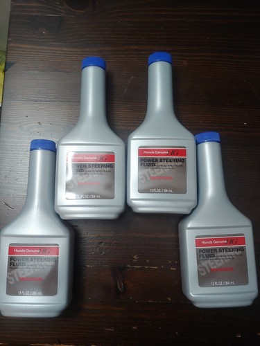 4x BOTTLES GENUINE HONDA ACURA OEM POWER STEERING FLUID 12oz OIL NEW ...