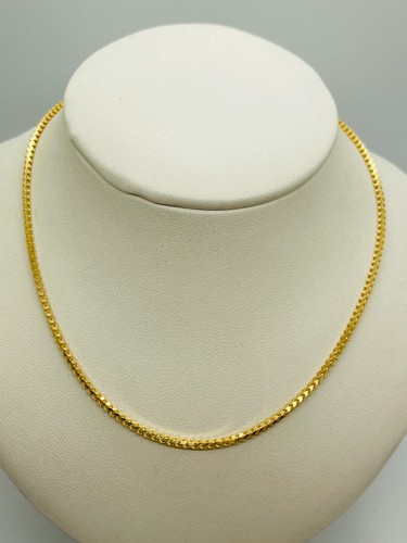 9ct Yellow Solid Gold Franco Style Chain – 2.0mm – 20" - CHEAPEST ON ...
