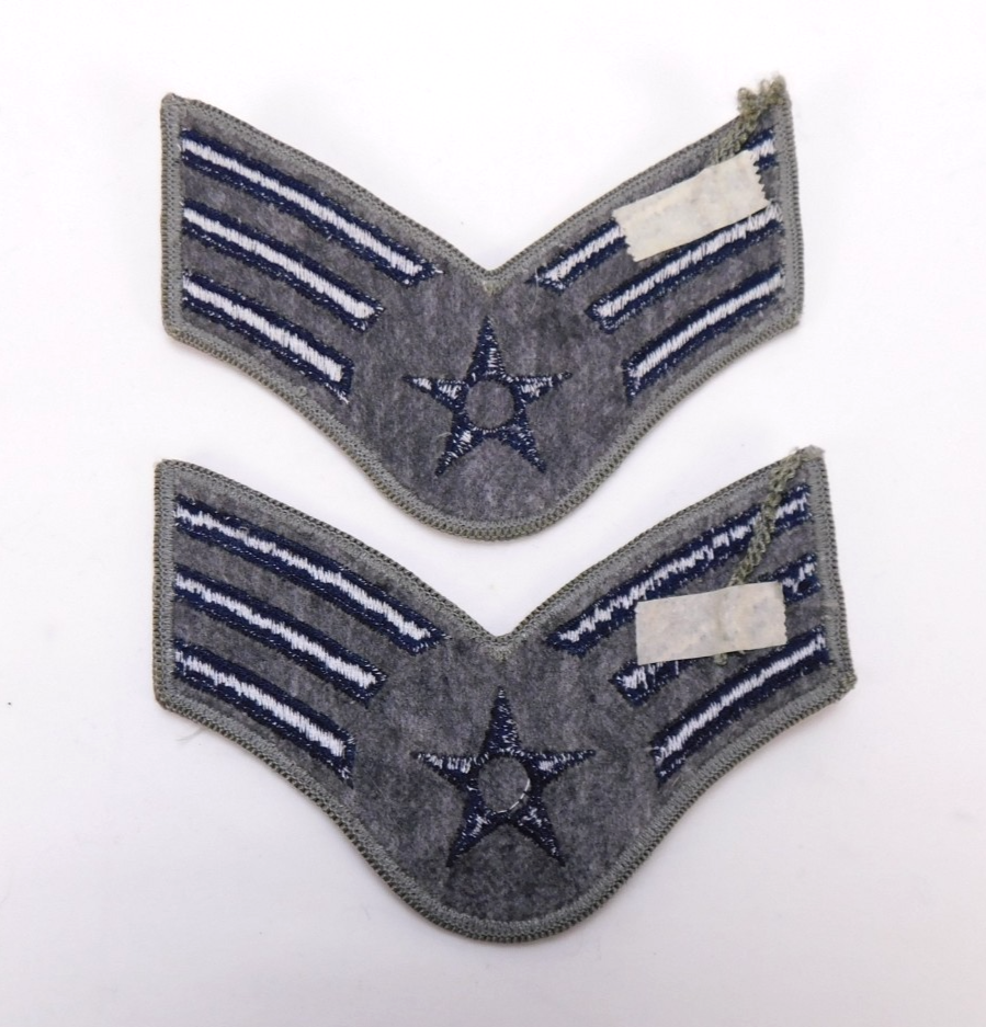 New US Air Force Large ABU Senior Airman SRA E4 Stripes Rank Male ...