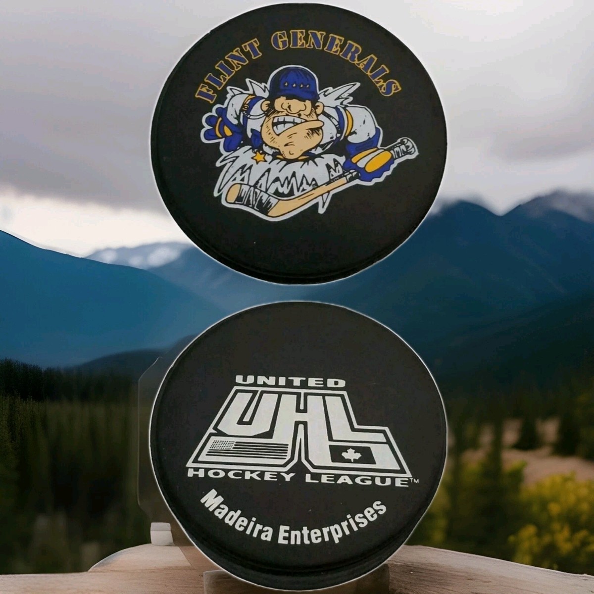 Flint Generals Logo Custom KEVIN KERR 20 FLINT GENERALS HOCKEY JERSEY