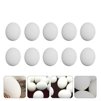 10 Pcs Plastic Eggs Simulated Trick Stage Performance Supplies Props ...