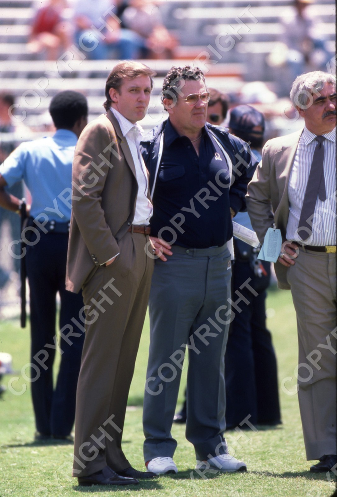 DONALD TRUMP-WALTMICHAELS-NJ GENERALS -USFL-35mm Football Slide 10.31a ...