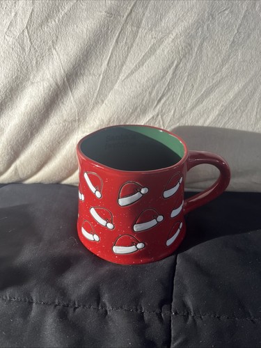Holiday Santa's Hats Mug Global Design Connections Red/Wht Green Inside ...