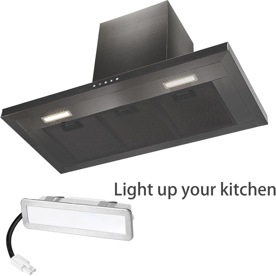Range Hood Light Bulbs with EL Socket Male, 120mm LED Kitchen Cooker ...