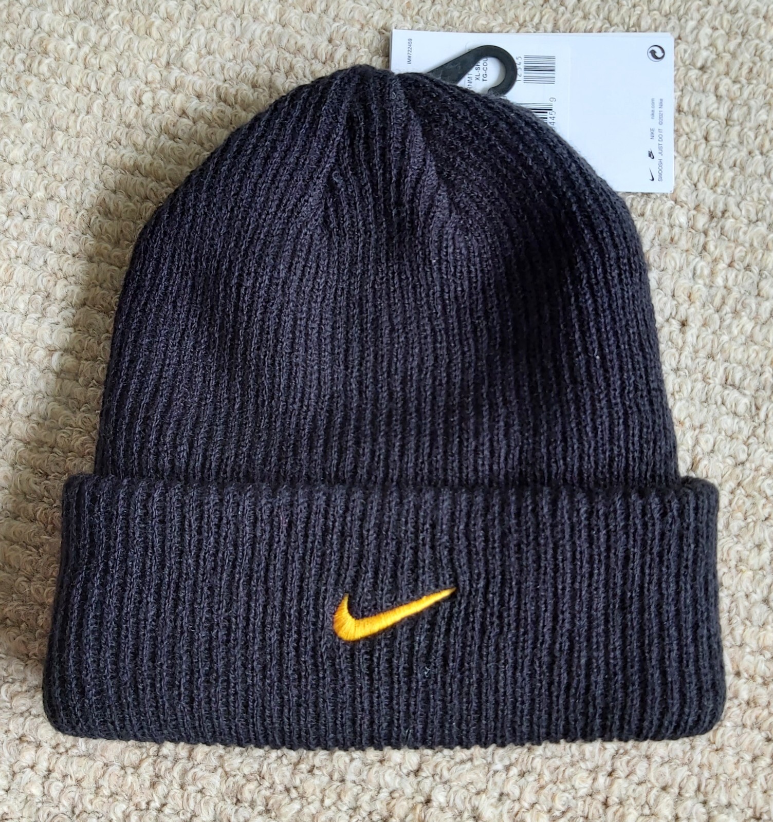 Official NIKE SPRINGBOKS Soft Knit Black Rugby BEANIE Hat South Africa ...