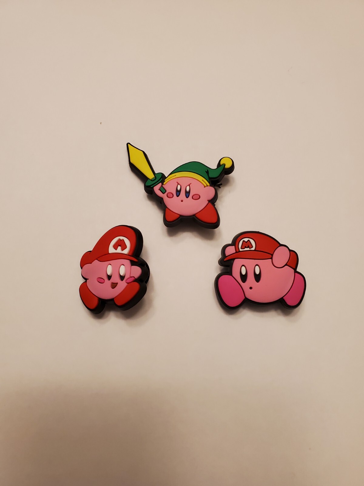 Kirby Shoe Charms Pink Anime Cute Kawaii Sandals Clogs Wristband Adult ...