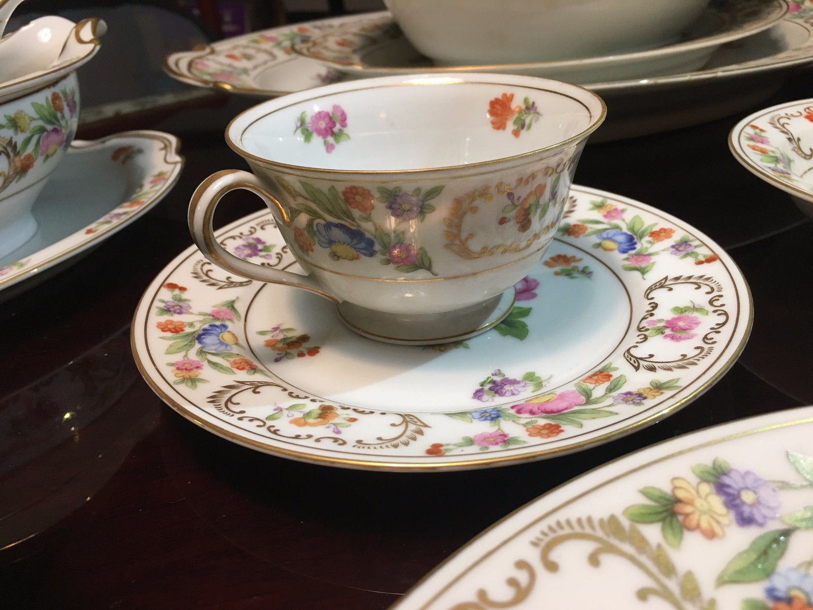RARE NORITAKE M MORIMURA CHINA DINNERWARE SET OCCUPIED JAPAN DRESALDA ...