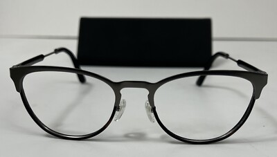 GUCCI GG0134O 012 Italy Gunmetal/Tortoise Split Eyeglasses Frame 54-19 ...