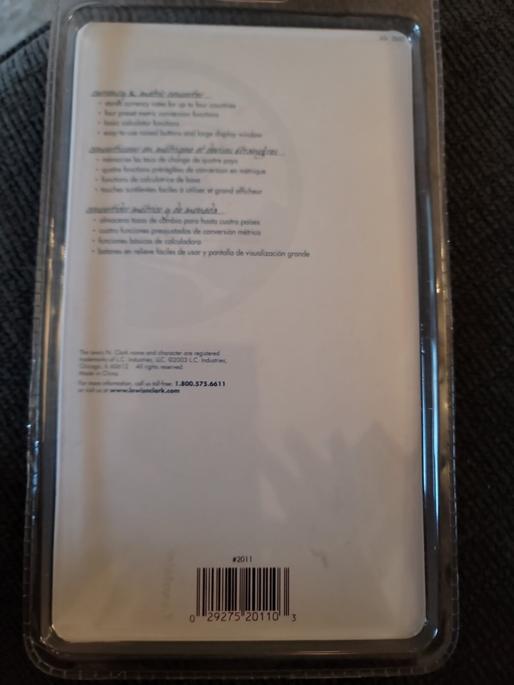 Currency and Metric Converter Calculator by Lewis N.Clark new in ...