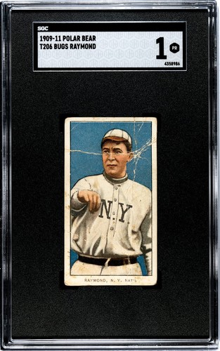1909 T206 Bugs Raymond Polar Bear SGC 1 | eBay