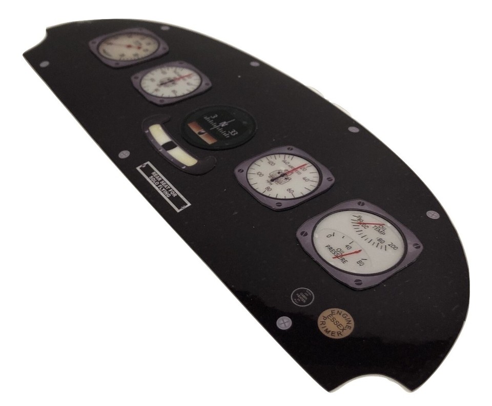 Miniature Piper J-3 Cub Instrument Panel, Vintage Aviation MIN-J-3 CUB ...