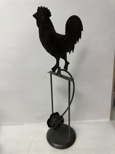 Vintage Pendulum Balance Rooster Kinetic Rocking Metal Sculpture Folk ...