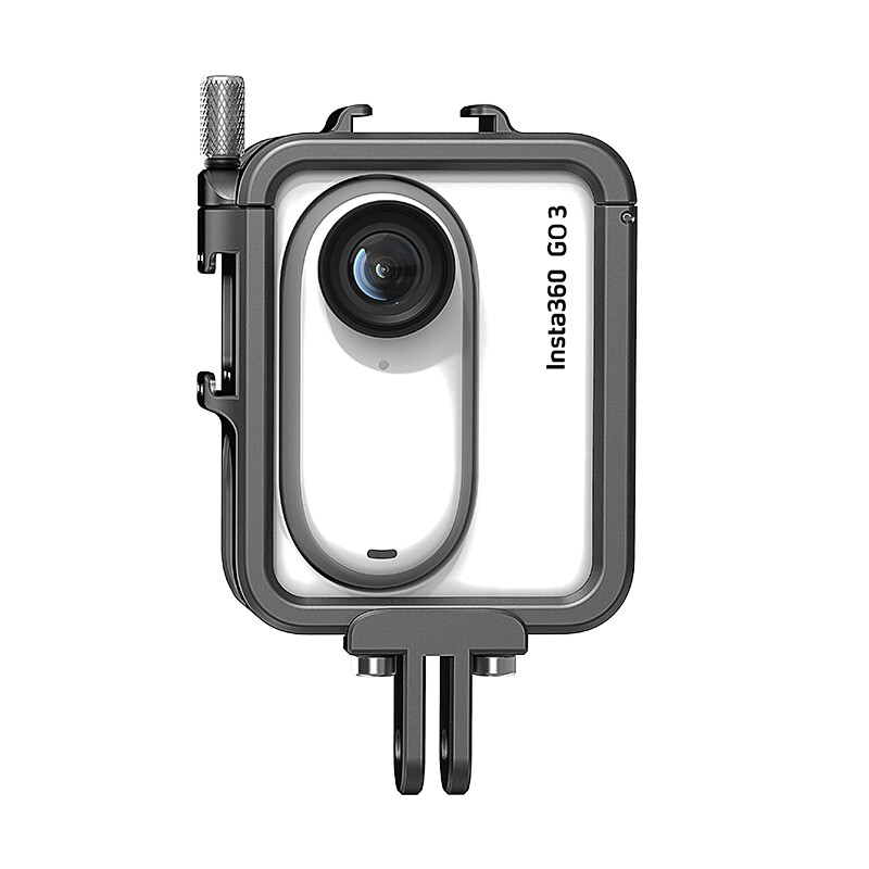 Metal Frame Cage For Insta360 GO3S Housing Case w/Silicone Lens Cover ...