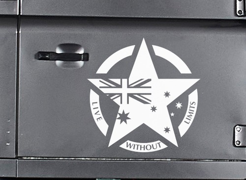 Australian flag Army Star Live without limits Car Window Wall Decal ...