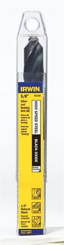 Irwin 91140 High Speed Steel Black Oxide Straight Shank Drill Bit 5/8 x ...