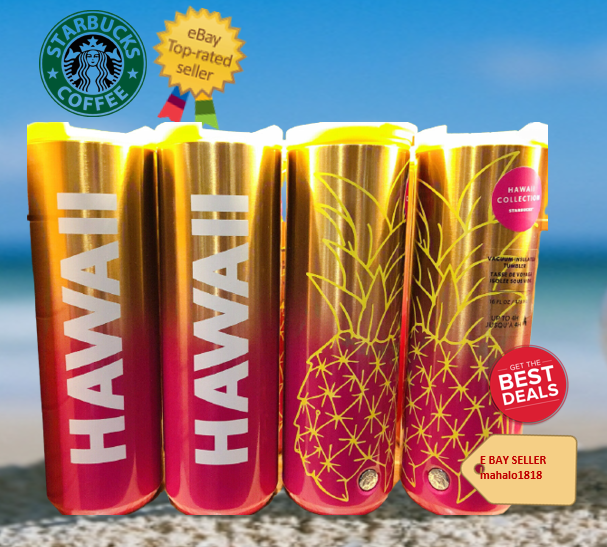 🌺🌺HAWAII COLLECTION Starbucks Hawaii Pineapple Vacuum Insulated Tumbler ...