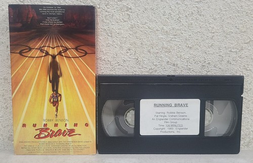 Running Brave VHS Tape 1983 Billy Mills Robby Benson Claudia Cron | eBay