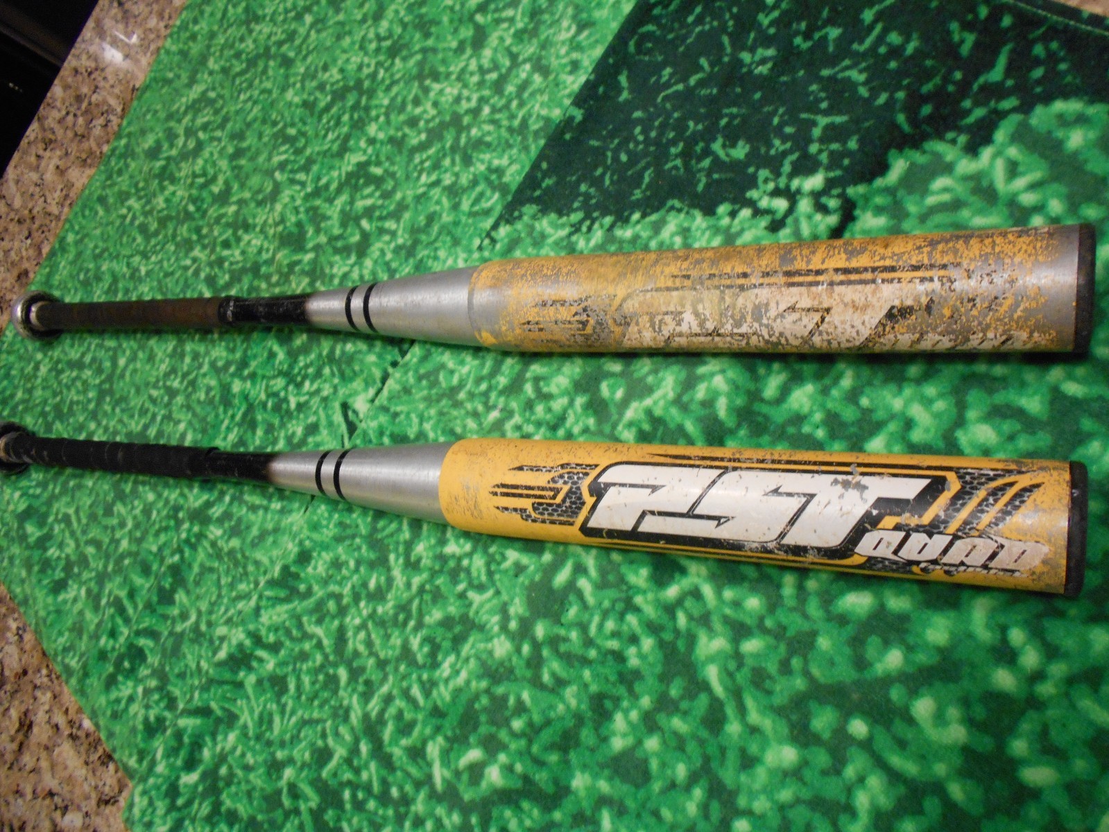 2 WORTH PST Quad Fastpitch Softball Bats -9 33" 24oz 2 piece Technology ...