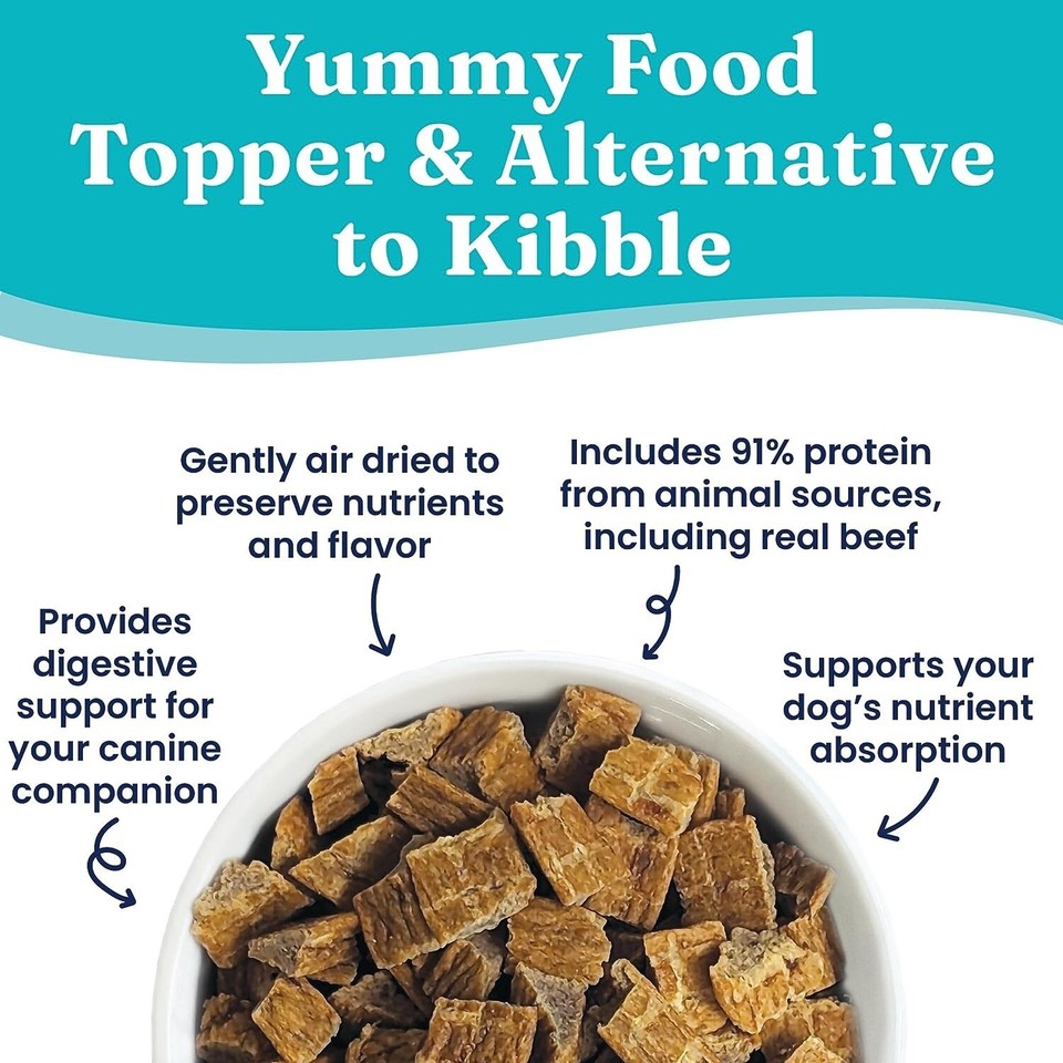 Solid Gold Air Dried Dog Food Toppers for Picky Eaters Beef Recipe ...