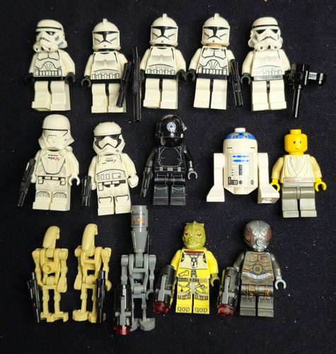 VERY RARE VINTAGE STAR WARS LEGO MINIFIGURES - CLONE TROOPERS, DROIDS ...