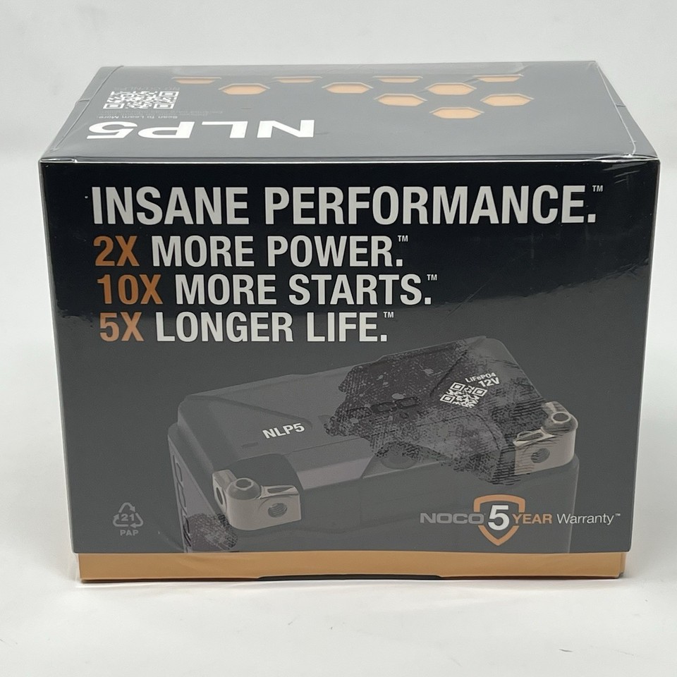 NOCO Lithium NLP5 Group 5 250A 12V 2Ah Lithium Powersport Battery | eBay
