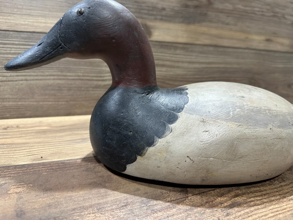 Antique Vintage Wood Duck Decoy **MASON** Canvasback Drake --- Seneca ...