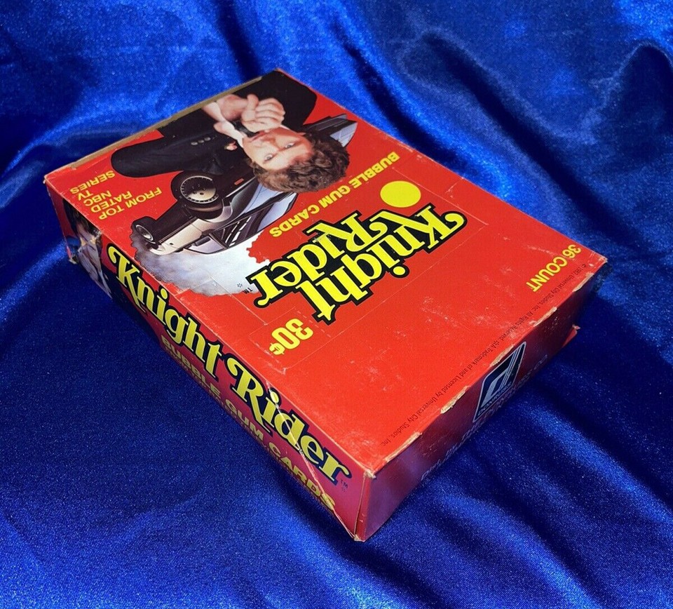 WOW! 1982 KNIGHT RIDER TRADING CARDS FULL BOX 36 UNOPENED WAX PACKS ...