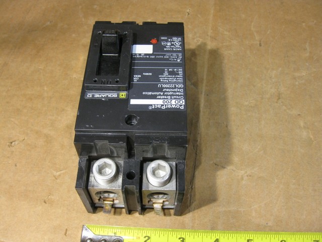 Qdl22200 Square D PowerPact Qd200 200a 200 Amp Circuit Breaker for sale ...