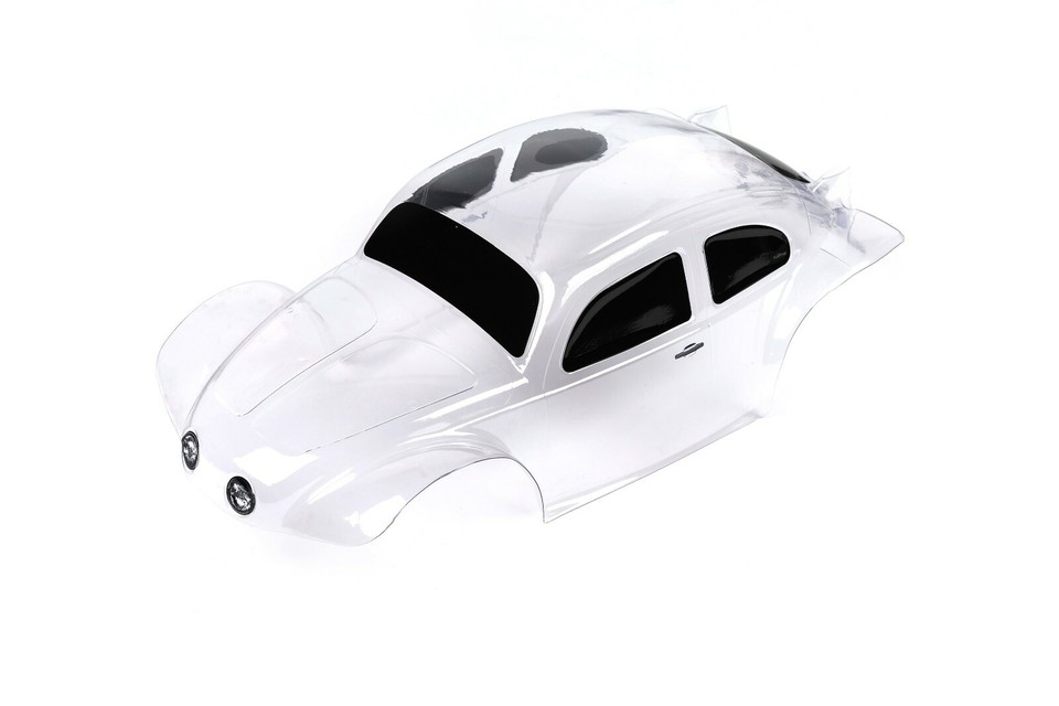 Clear Bug Body Unpainted VW Baja Style with Stickers for Slash 1/10 etc ...