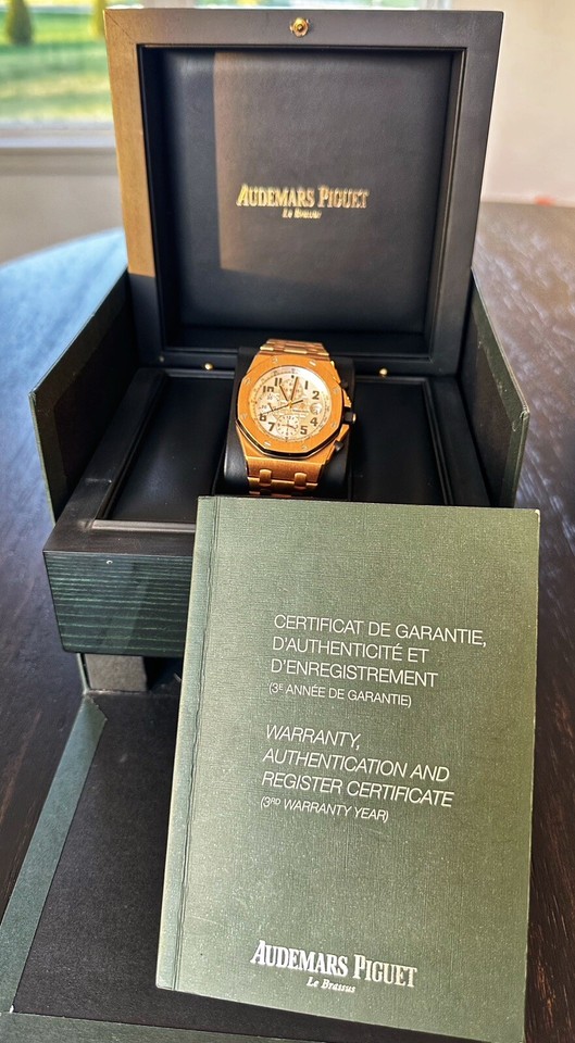 Audemars Piguet “Brick” Royal Oak Offshore Gold Men’s Watch - 26170OR ...