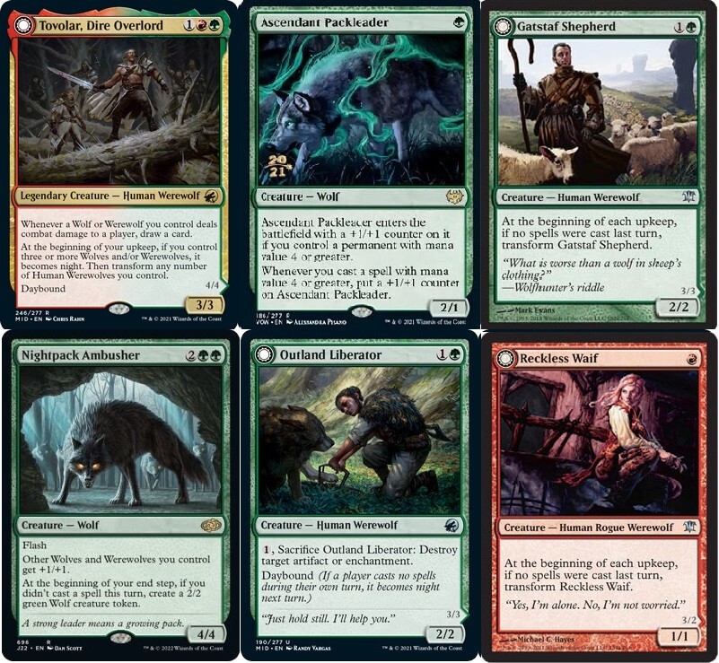 EDH Werewolf Deck - Commander MTG Magic the Gathering - Tovolar ...
